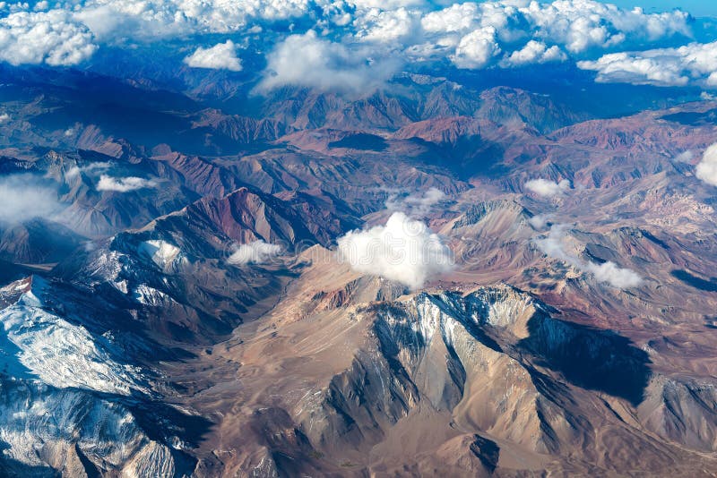 Andes mountain range stock image. Image of rough, geography - 299870613
