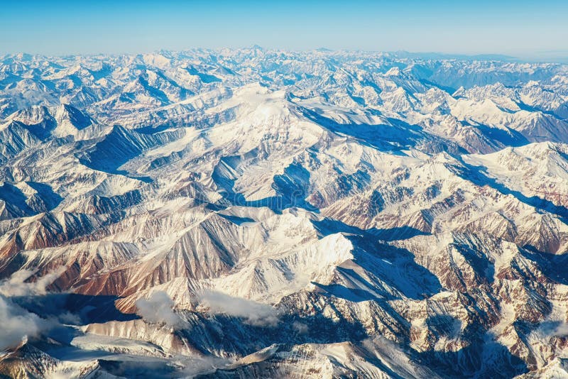 Aerial View of the Andes Mountains Stock Photo - Image of destinations ...