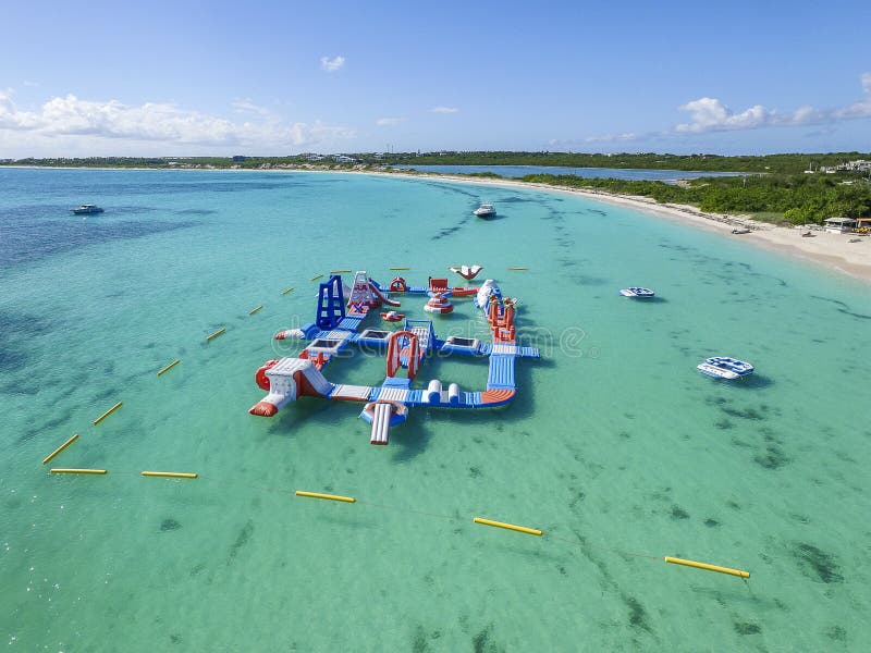 Aerial View of Anguilla Beaches Stock Photo - Image of bird, view: 96482586