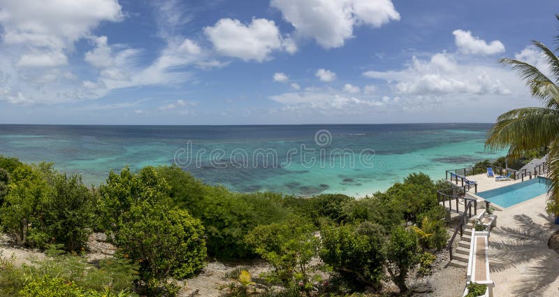 Aerial View of Anguilla Beaches Stock Photo - Image of beaches ...