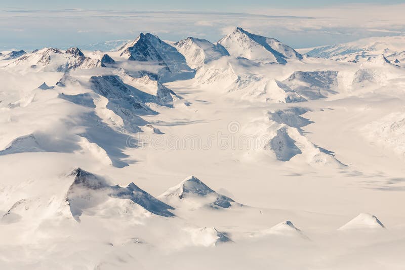 Aerial View of Antarctica S Transantarctic Mountain Range Stock Image ...