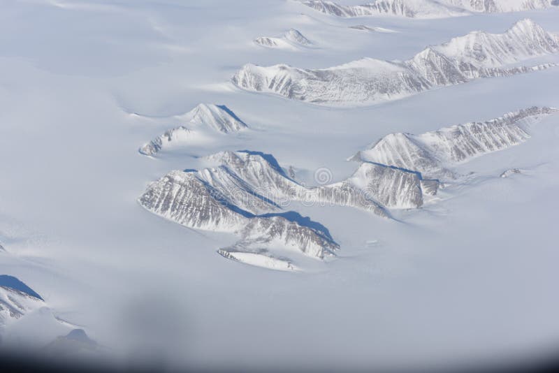 Aerial View of the Arctic Circle Stock Photo - Image of turkish, flying ...