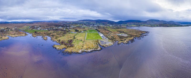 Aerial View of Ardara in County Donegal - Ireland Stock Image - Image ...