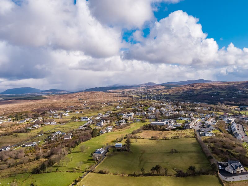 Aerial View of Ardara in County Donegal - Ireland Stock Photo - Image ...