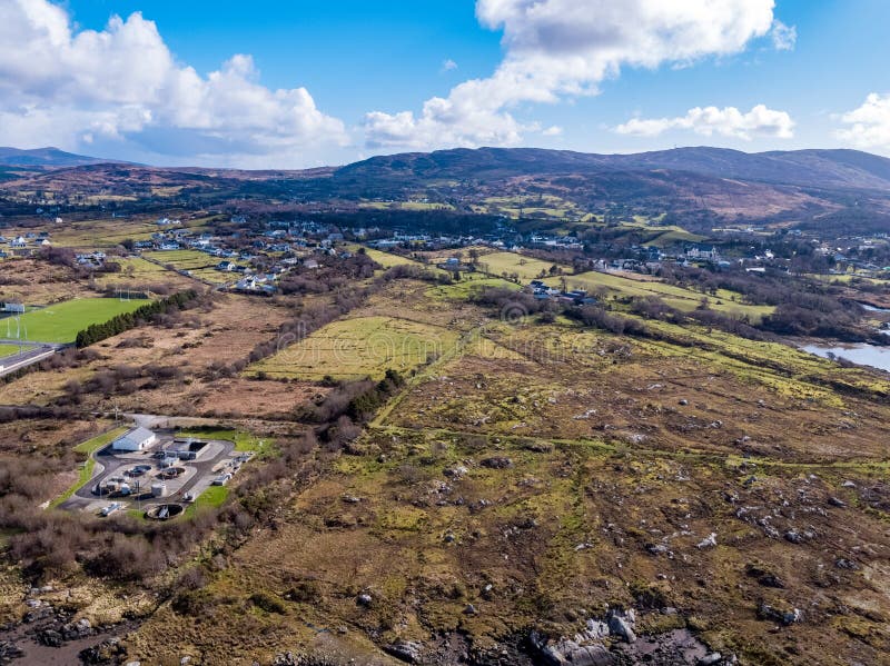 Aerial View of Ardara in County Donegal - Ireland Stock Photo - Image ...