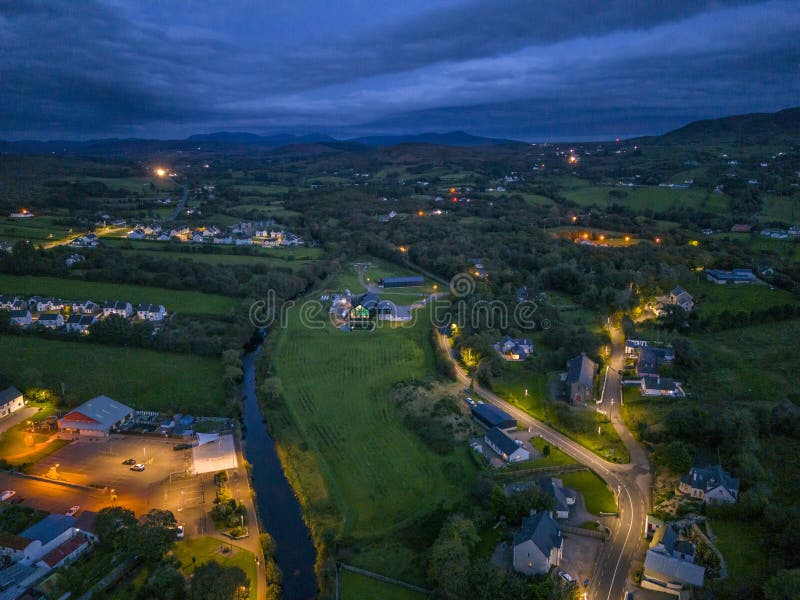 Aerial View of Ardara in County Donegal, Ireland Stock Image - Image of ...