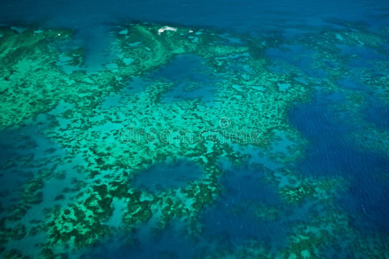 Aerial View of Arlington Reef Great Barrier Reef Stock Photo - Image of ...