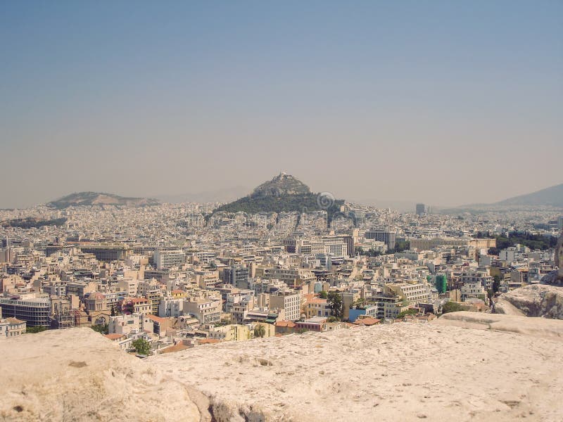 Aerial View of Athens stock photo. Image of drone, athens - 74966314