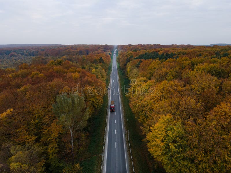 Autumn Highway in Sierra Nevada Mountains Stock Image - Image of remote ...