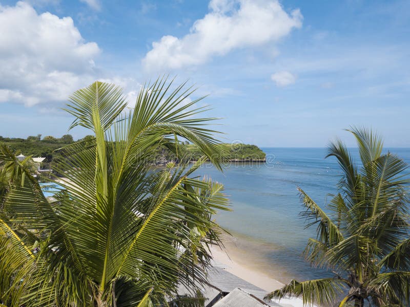 Aerial View of Balangan Beach Stock Image - Image of bali, people ...