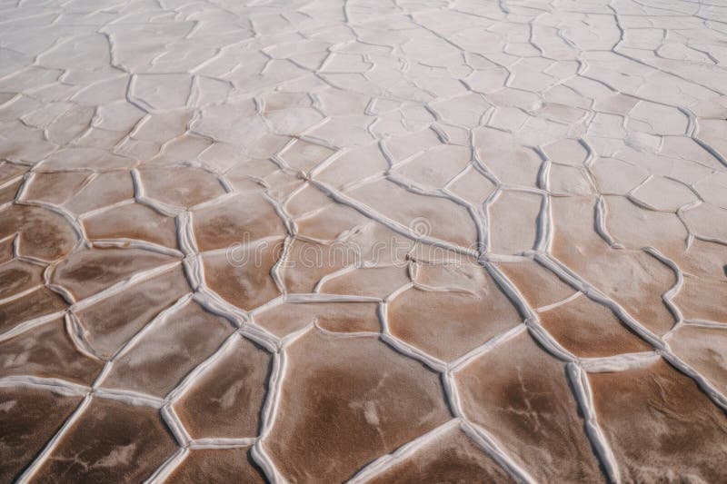 An Aerial View of a Barren Area with Water. Generative AI Image. Stock ...