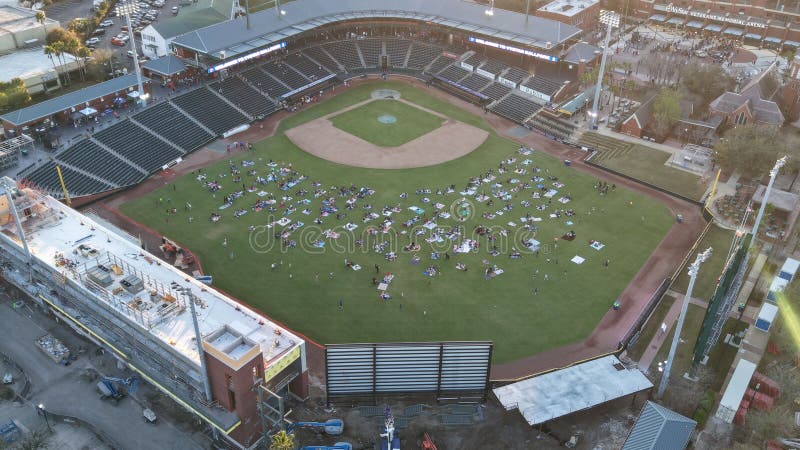 Aerial View of a Baseball Stadium Event Editorial Stock Photo - Image ...