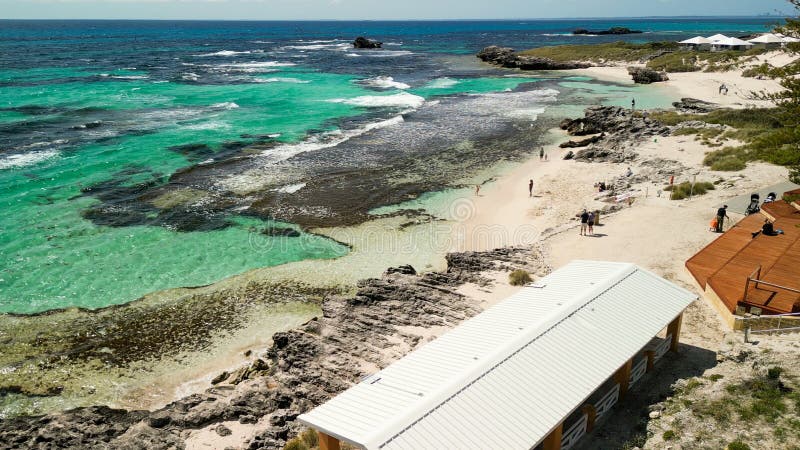 Aerial View of the Basin in Rottnest Island, Australia Stock Photo ...