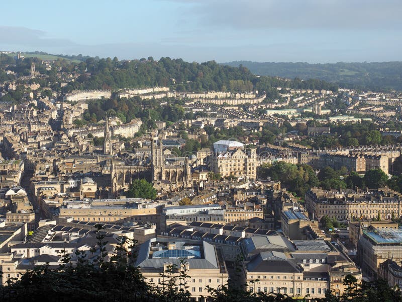 Aerial view of Bath stock photo. Image of aerial, somerset - 78342568