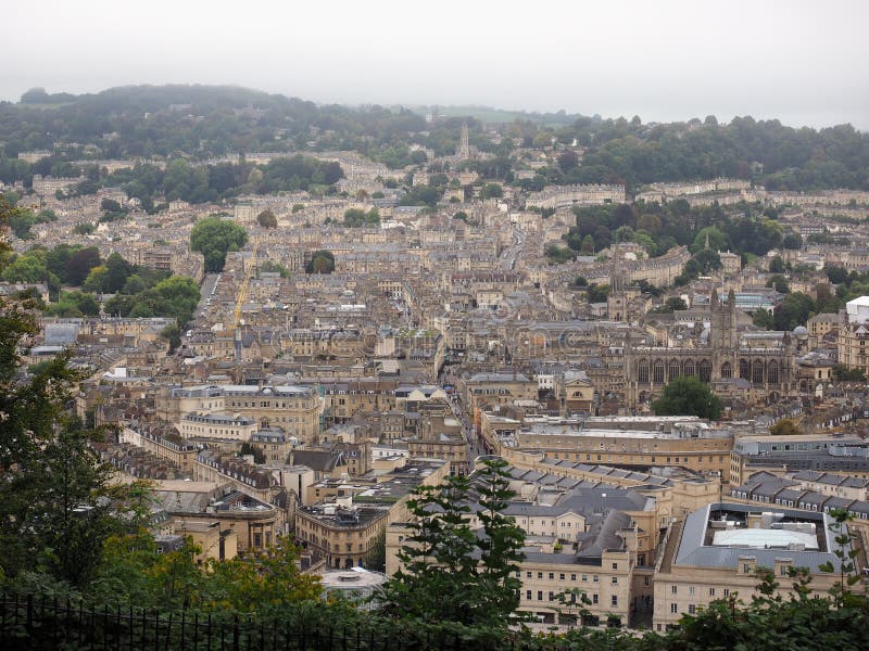 Aerial view of Bath stock photo. Image of great, cityscape - 78553666