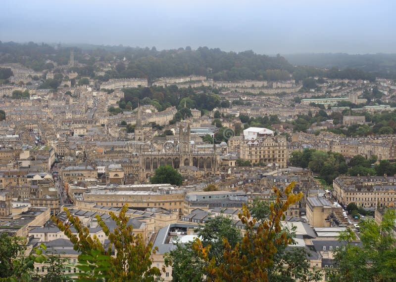 Aerial view of Bath stock photo. Image of bath, urban - 78553846