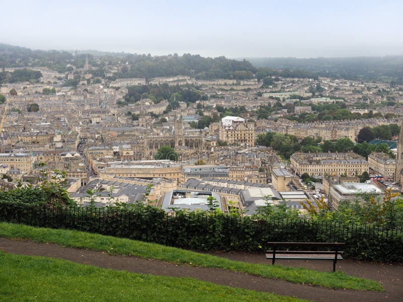 Aerial view of Bath stock image. Image of view, landmark - 78553871
