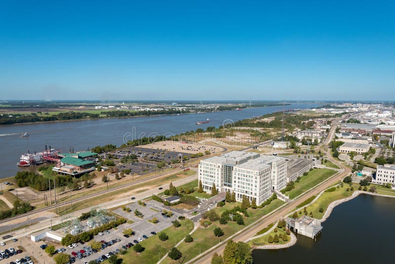 Aerial View of Baton Rouge from the State Capitol Stock Photo - Image ...