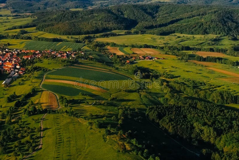 Aerial View of Bavaria, Germany Stock Image - Image of germany, farm ...
