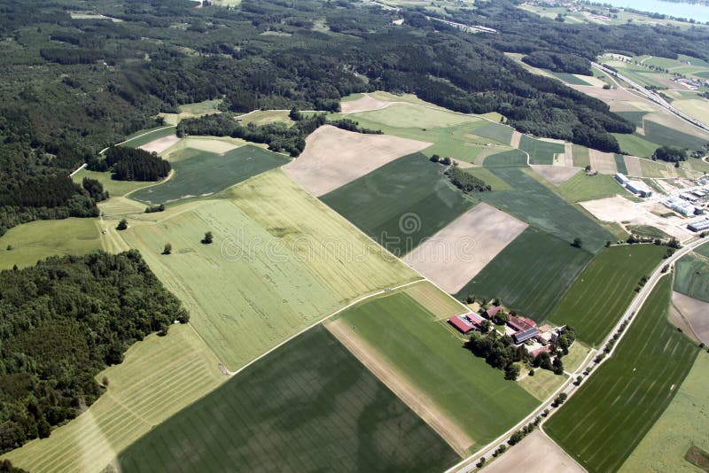 Aerial View of Bavaria stock image. Image of landscape - 44348717
