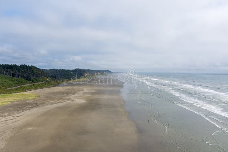 Aerial View of the Beach at Seabrook, Washington in June 2023 Stock ...