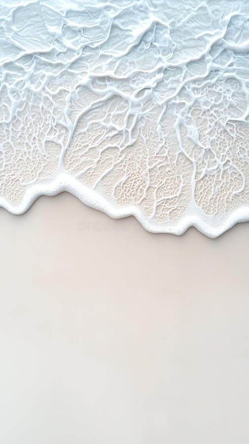 Aerial View of Beach White Sand Summer Vibes. Serene Beach Wave Texture ...