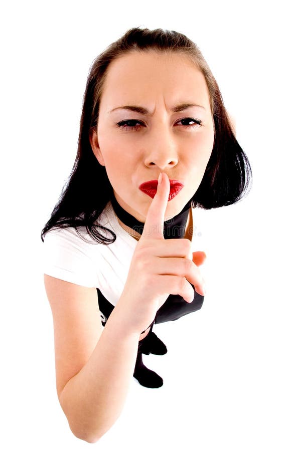 Aerial View Of Beautiful Female Shushing Picture. Image: 8573270