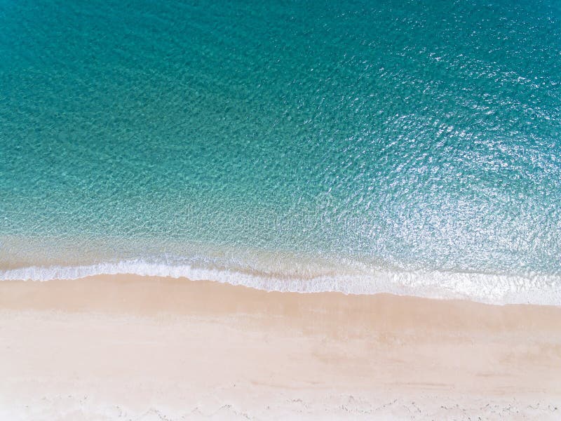Aerial View Beautiful Sandy Beach Stock Photo - Image of sandy, calm ...