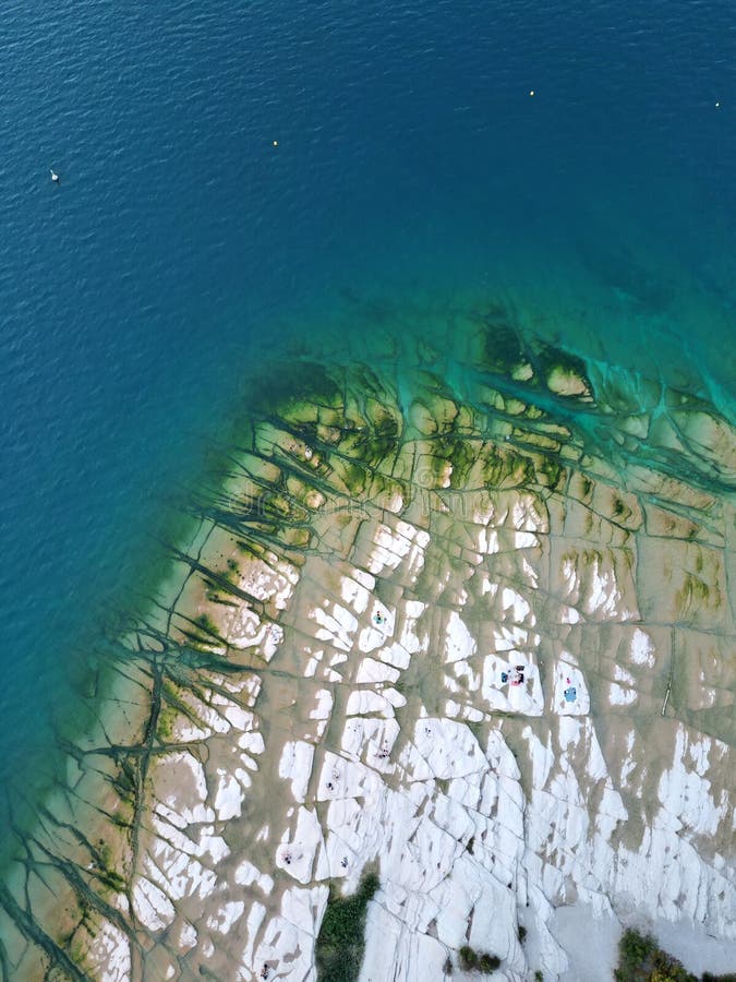 Aerial View of a Beautiful Shore Stock Image - Image of beach, aerial ...