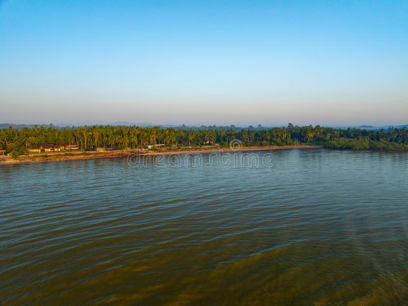 Aerial View Beautiful Sky Over Land Wide Angle View Stock Photo - Image ...