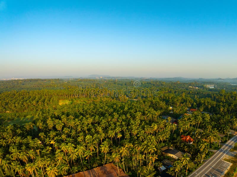Aerial View Beautiful Sky Over Land Wide Angle View Stock Image - Image ...
