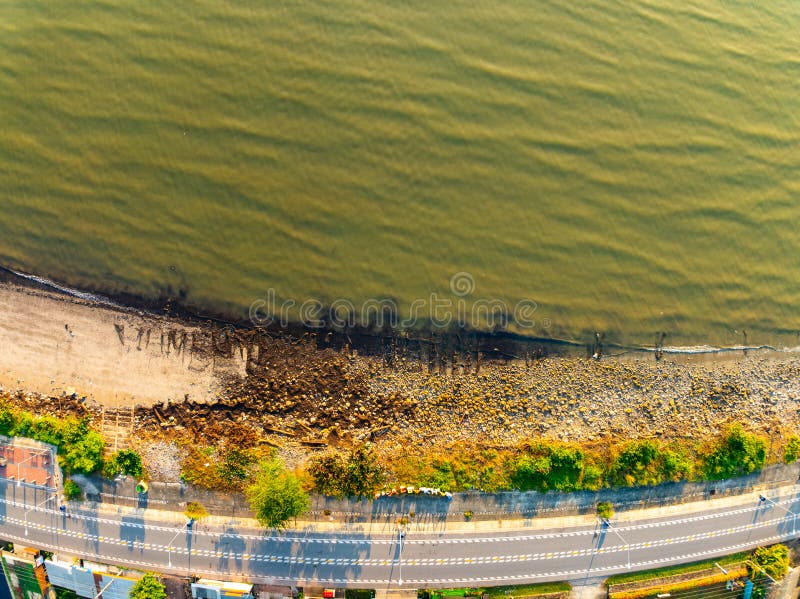 Aerial View Beautiful Sky Over Land Wide Angle View Stock Image - Image ...