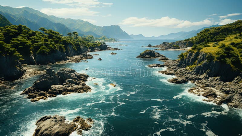 Aerial View of Beautiful Tropical Islands Landscape Background Stock ...