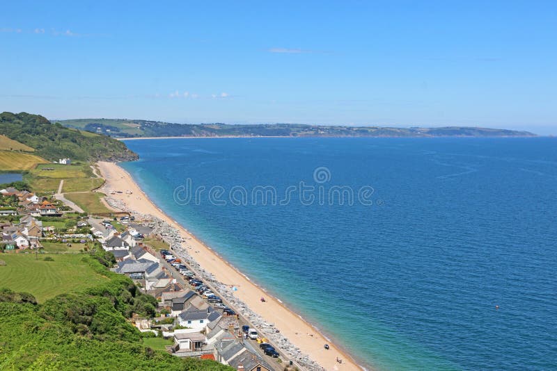 Beesands Beach in Devon, England Stock Photo - Image of devon, clouds ...