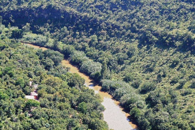 Aerial View of Bend in River Stock Image - Image of arable, river: 91814981