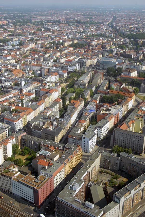 Aerial view on Berlin stock photo. Image of street, house - 20081796