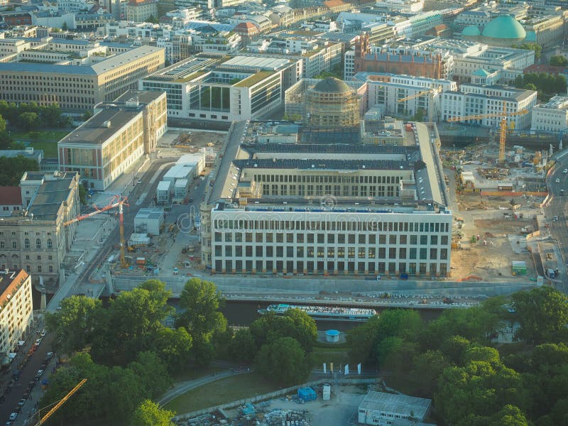 Aerial view of Berlin editorial stock photo. Image of view - 150869958