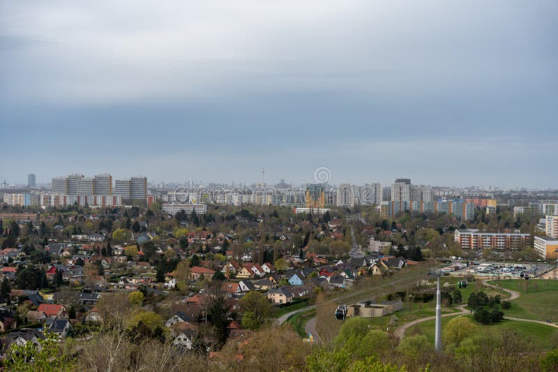 Aerial View of the Berlin-Marzahn District from the Observation Tower ...