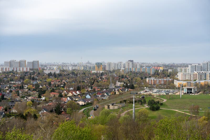 Aerial View of the Berlin-Marzahn District from the Observation Tower ...