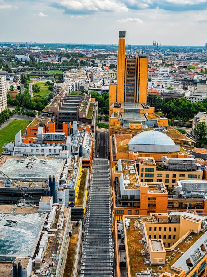 Aerial View of Berlin Skyline at the Center of the City Editorial ... Aerial View of Berlin Skyline at the Center of the City Editorial ...