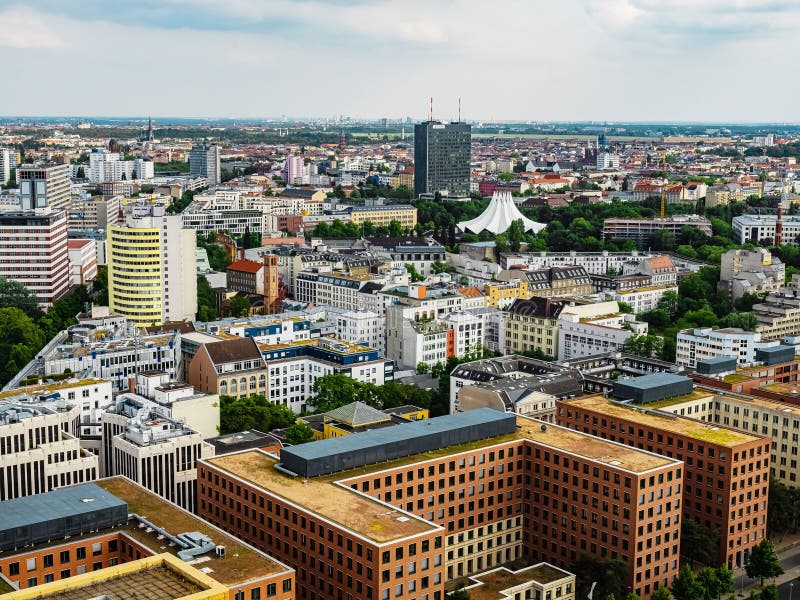Aerial View of Berlin Skyline at the Center of the City Editorial Stock ... Aerial View of Berlin Skyline at the Center of the City Editorial Stock ...