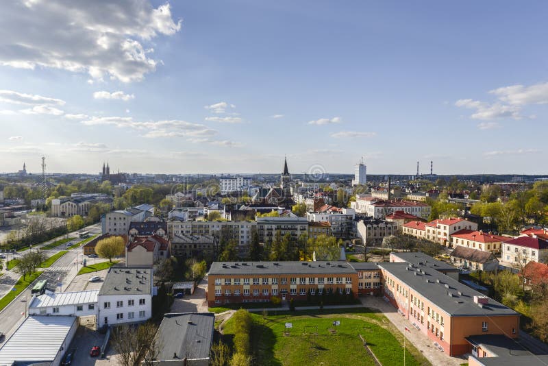 Aerial View of Bialystok, Poland Stock Image - Image of city, exterior ...