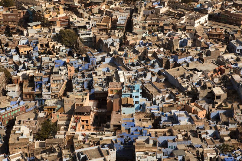 Aerial view of Bikaner stock image. Image of jodhpur - 12793653