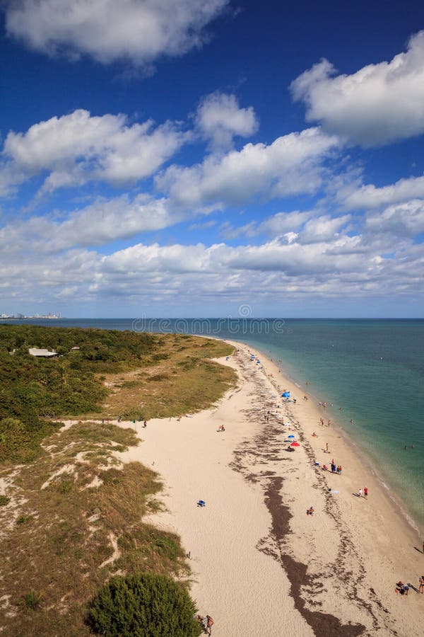 Aerial View of Bill Baggs Cape Florida State Park Stock Image - Image ...