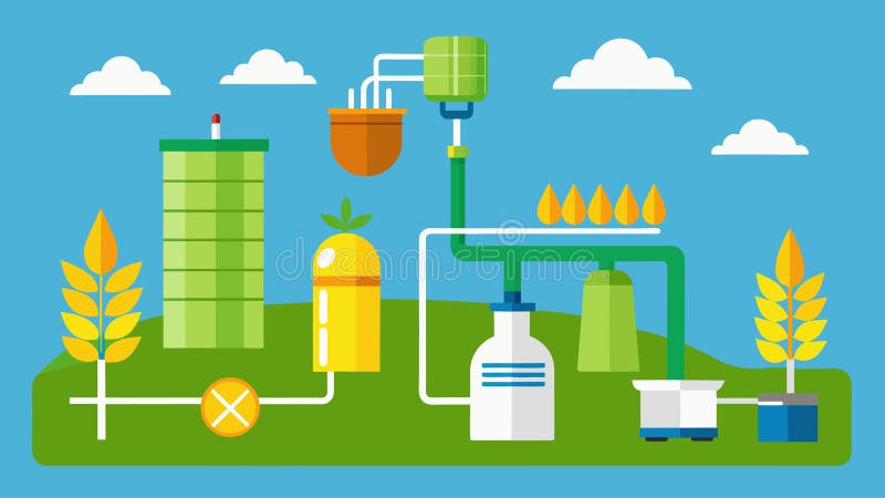 An Aerial View of a Biorefinery Where Corn is Transformed into Ethanol ...