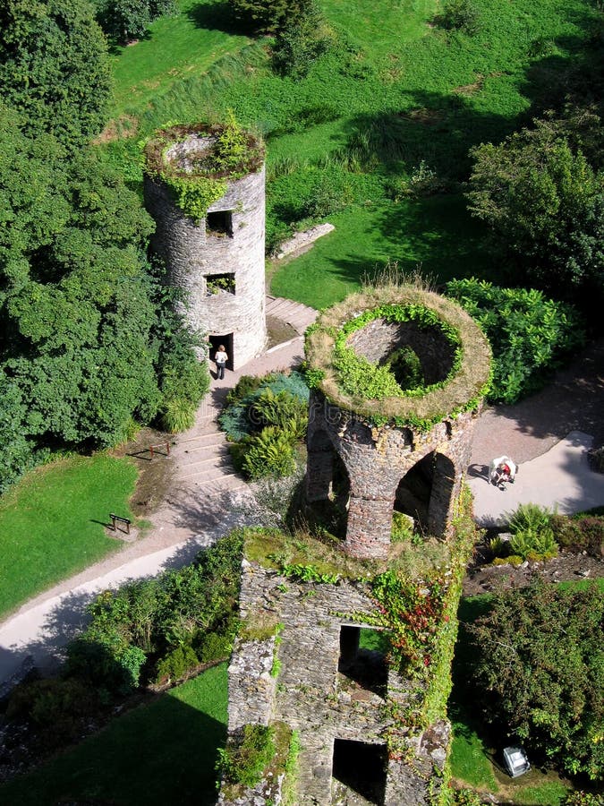 Aerial View of Blarney Towers Stock Image - Image of medieval, eire ...