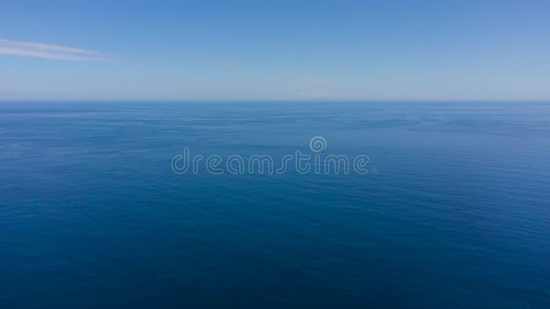 Aerial view of Blue sea. stock footage. Video of view - 268103106
