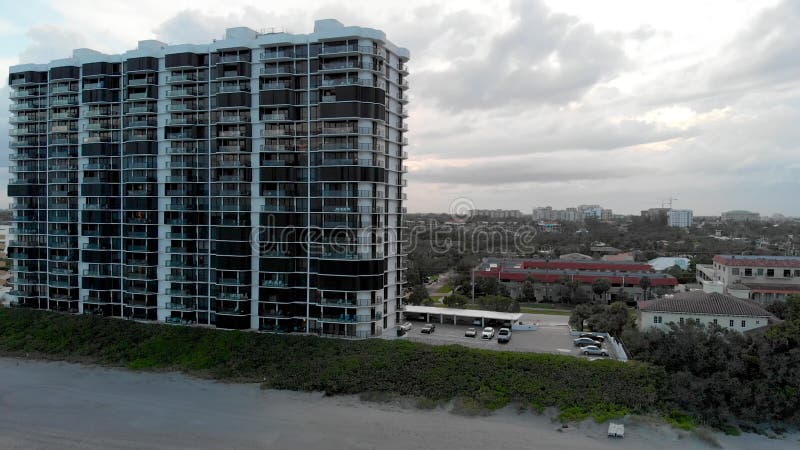 Aerial View of Boca Raton Skyline from Drone, Florida Stock Video ...