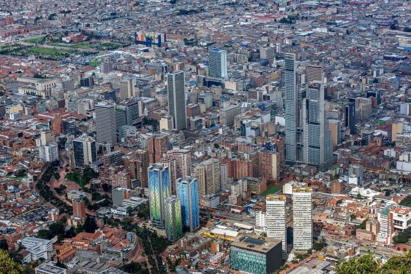 Aerial View of Bogota, Colombia Stock Image - Image of colombia, bogota ...
