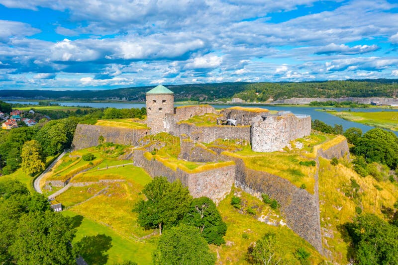 Aerial View of Bohus Fortress in Sweden Stock Photo - Image of nature ...
